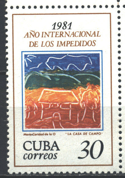 Почтовые марки Куба 1981г. "Международный год инвалидов" Медицина MNH
