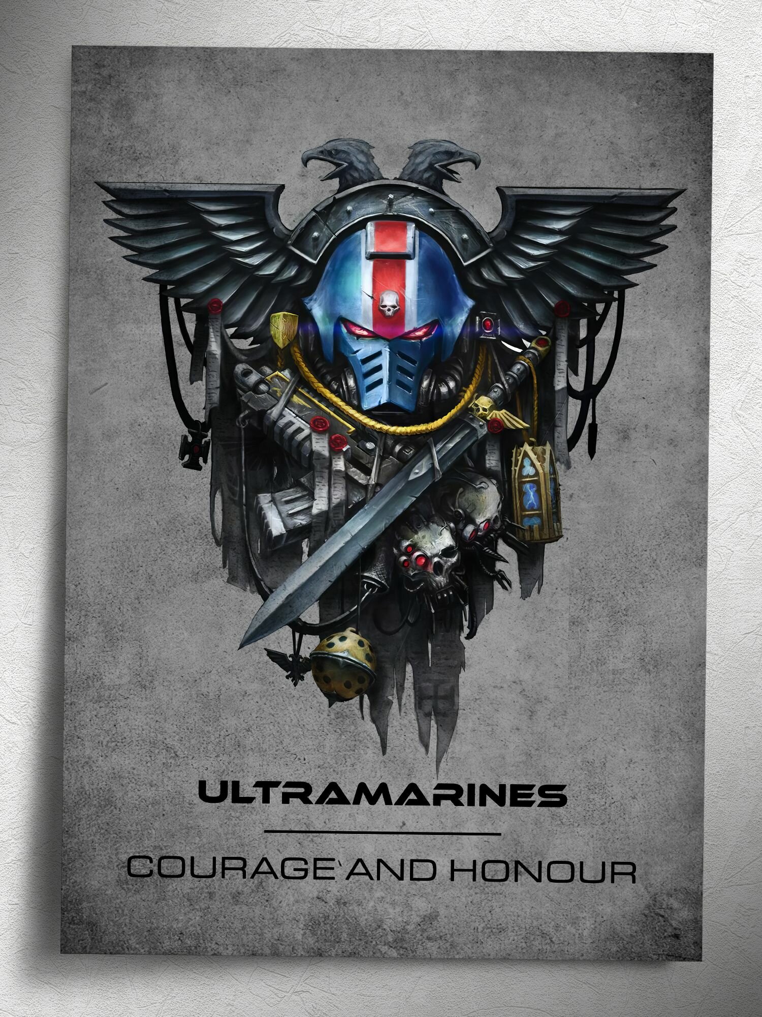 Постер: Боевой клич Ультрамаринов (Вархаммер 40000, Warhammer)