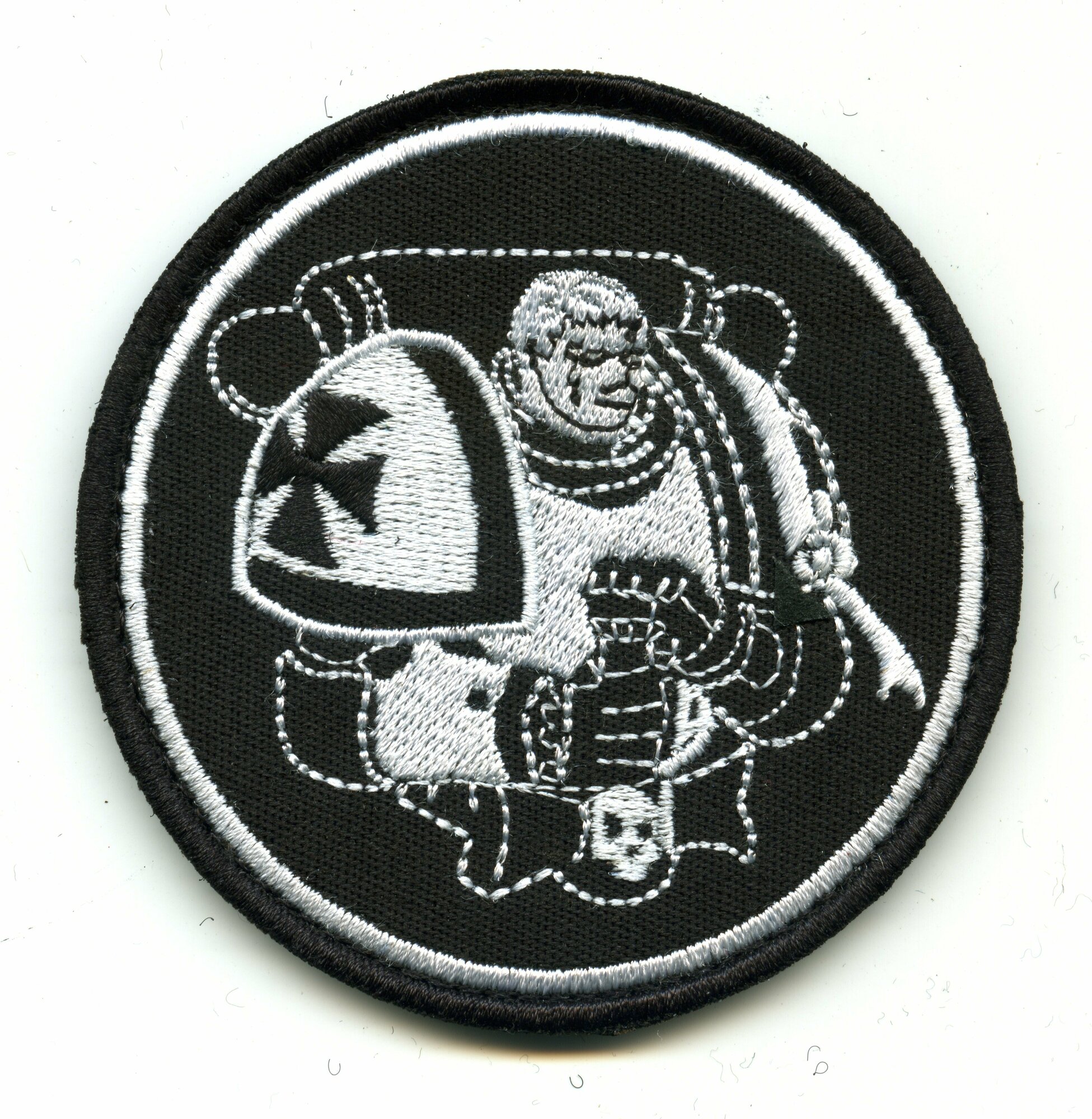 Нашивка на липучке Чёрный храмовник из мира Вархаммер