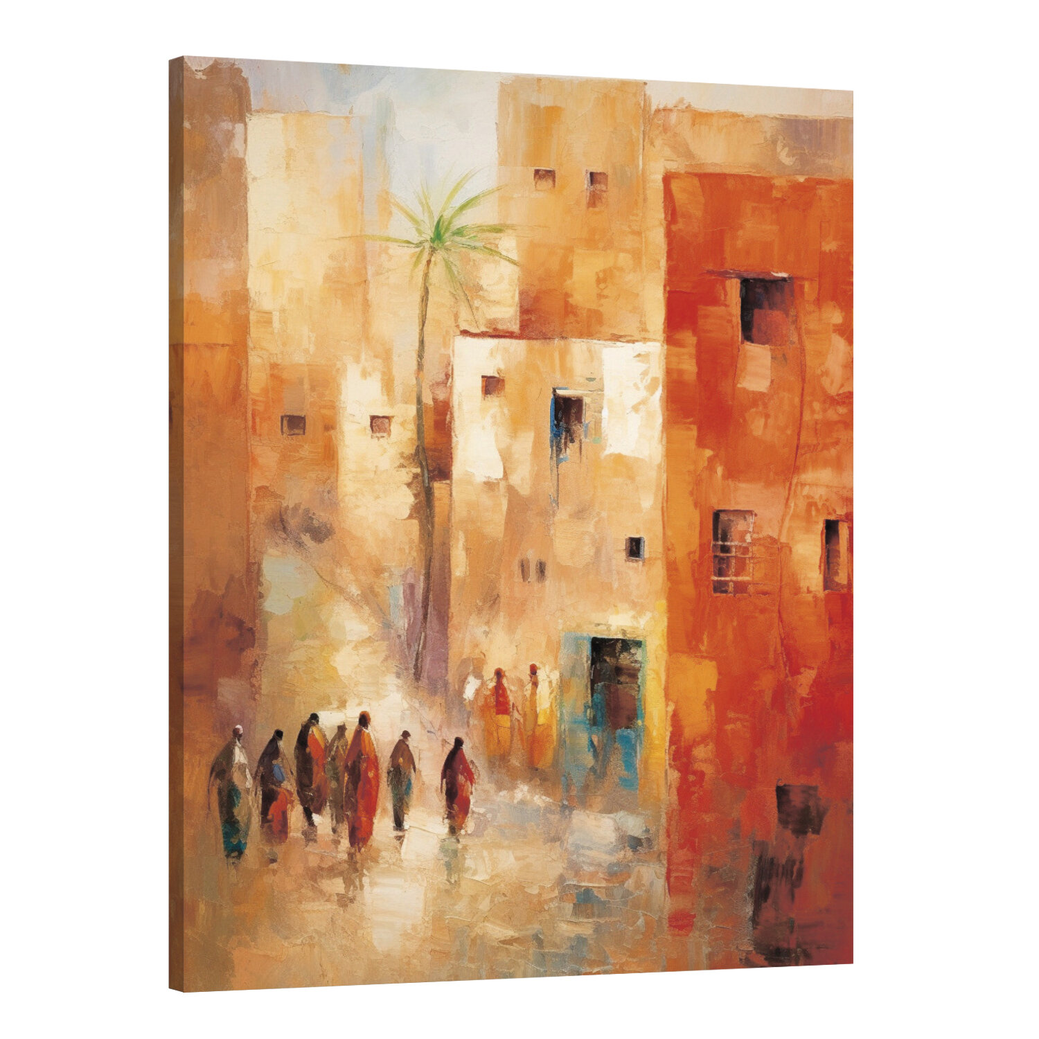 Интерьерная картина 50х70 "Деревня в стиле бохо"