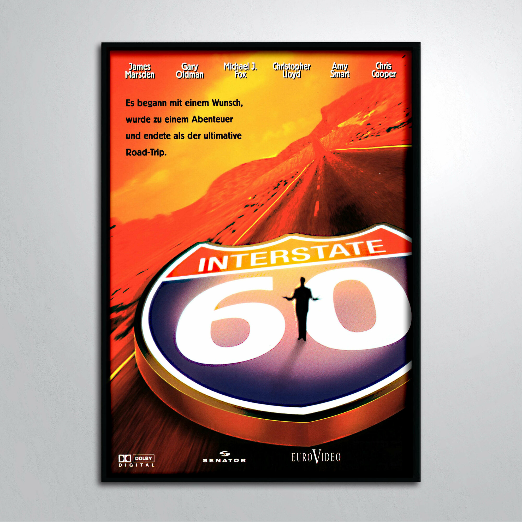 Постер в раме/Трасса 60 Знак Interstate 60