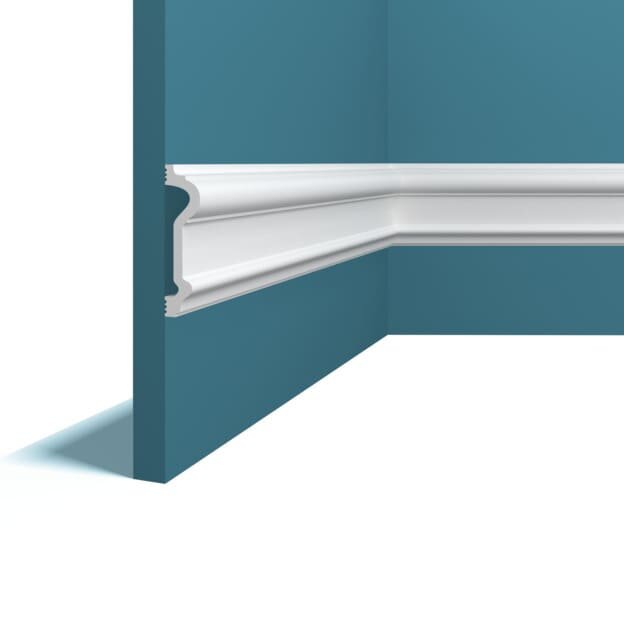 Молдинг Гладкий Perfect Plus P72 Д200xШ10хВ2.5 см / Перфект Плюс.