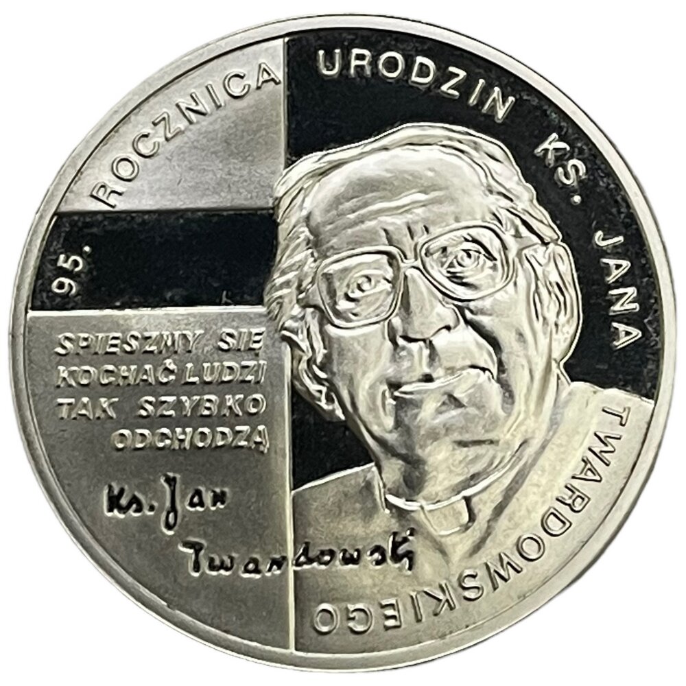 Польша 10 злотых 2010 г. (95 лет со дня рождения Яна Якуба Твардовского) (Proof)