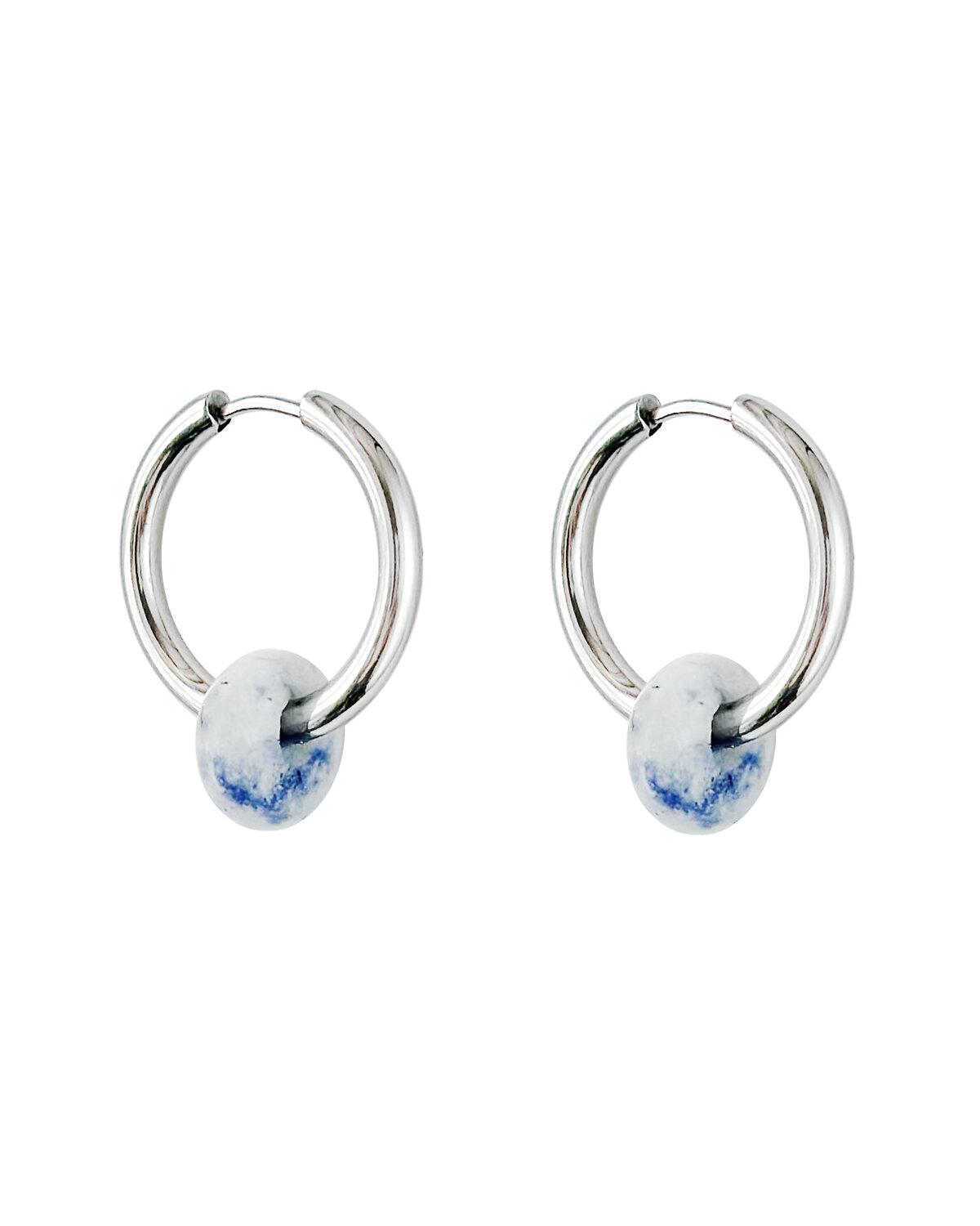 Серьги с подвесками, конго, содалит