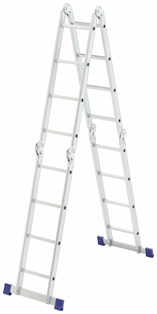 Лестница Сибртех Лестница шарнирная алюминиевая, 4х4