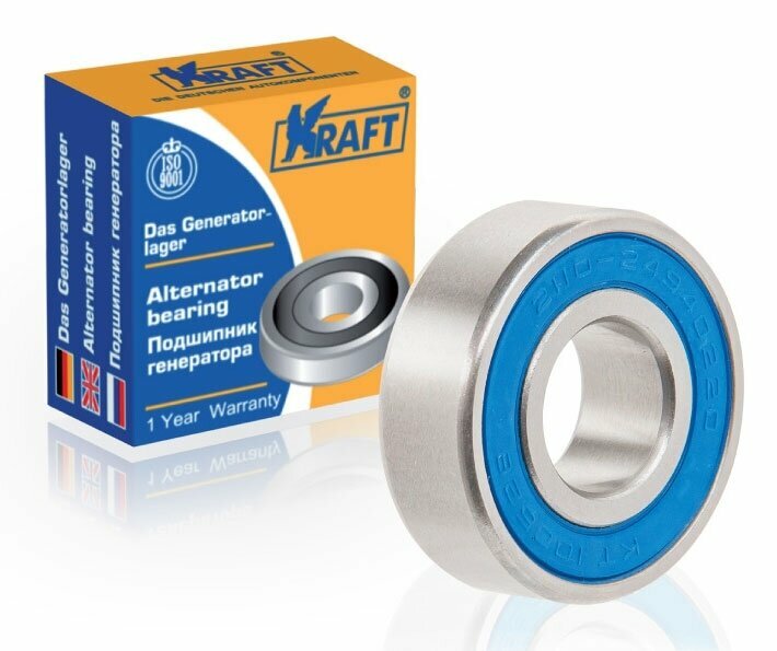 Подшипник генератора ВАЗ 2110 малый 180202/6202 2RS KRAFT