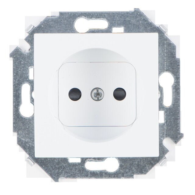 SIMON 15 серия розетка 1 пост без заземления белая настенная розетка для дома и офиса