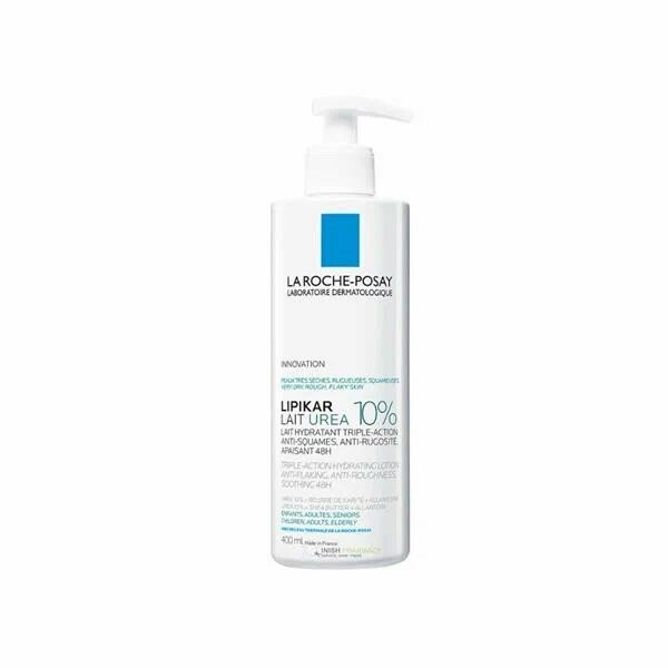 LA ROCHE-POSAY Lipikar Lait Urea 10% Увлажняющее молочко для тела тройного действия, 400 мл
