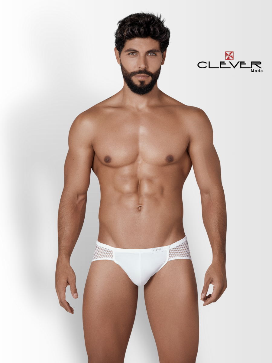 Мужские трусы джоки белые Clever Moda URGE JOCKSTRAP 131701 L (48)