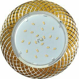 Ecola GX53 H4 DL5381 светильник встраив. без рефл. Сетка матовое Золото/Алюм 20x110 (к+)