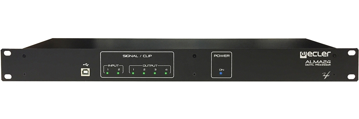 Ecler ALMA24- DSP-аудиопроцессор для АС, 2х4 линейных входа/выхода
