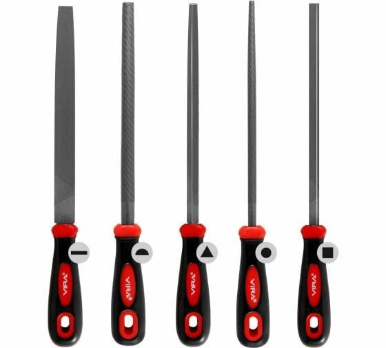 Набор напильников по металлу VIRA 200 мм, зернистость 2 820006