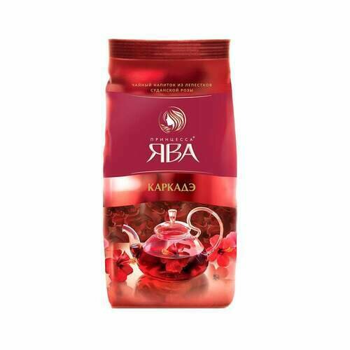 Чайный напиток Принцесса Ява "Каркадэ", листовой, из гибискуса, без кофеина, 80г