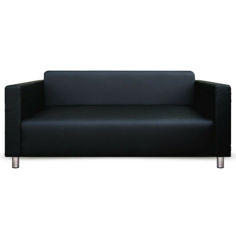 Диван Fotodivan Блюз 2-х местный Черный Размеры: Высота 750мм Глубина 750мм Ширина 1350мм