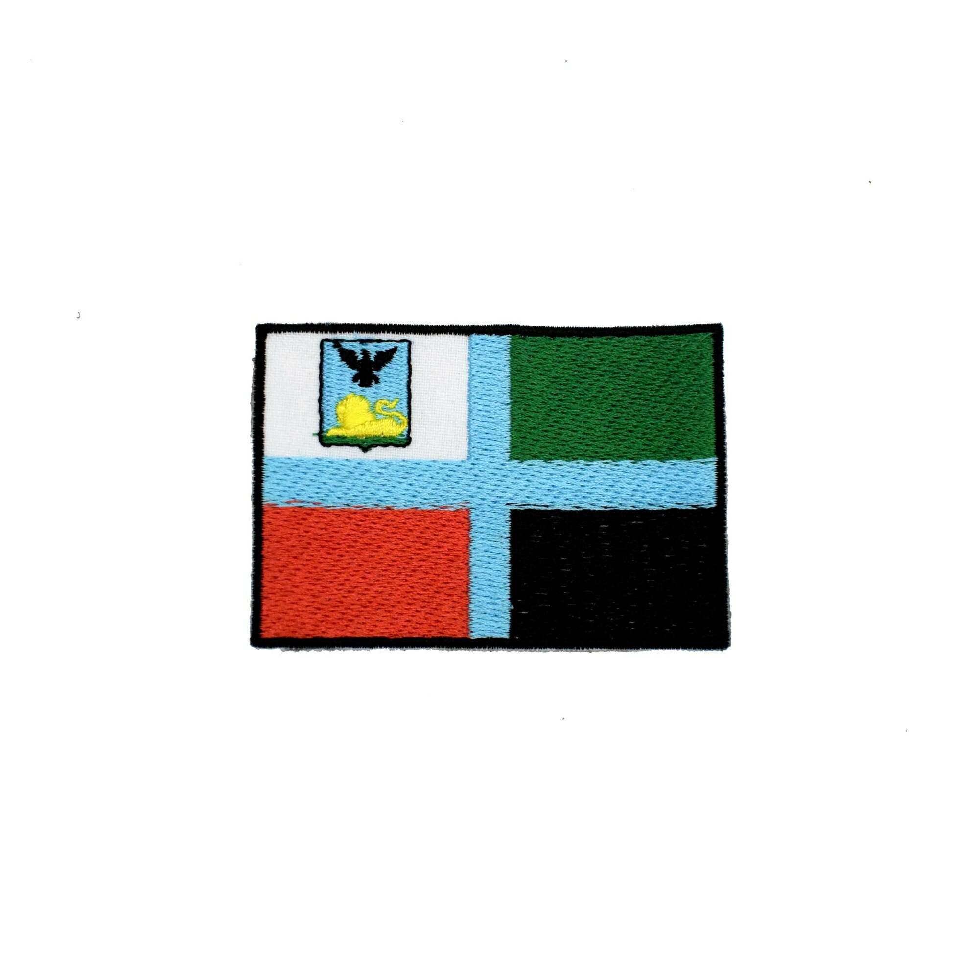 Нашивка шеврон (патч), Флаг Белгородской области, размер 80х55 мм