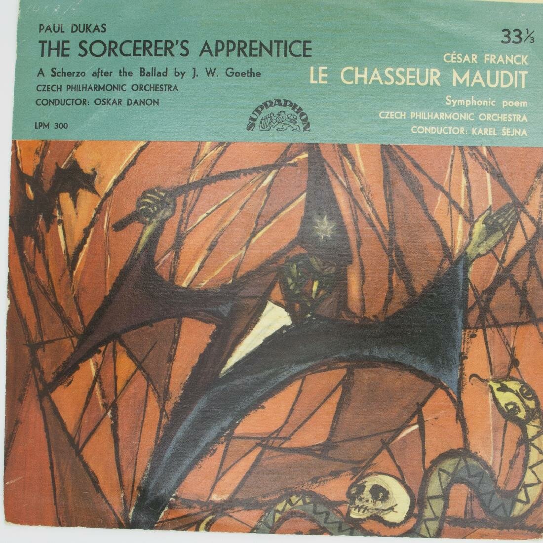 Виниловая пластинка Сезар Франк - Проклятый Охотник 10 дюймов, EX