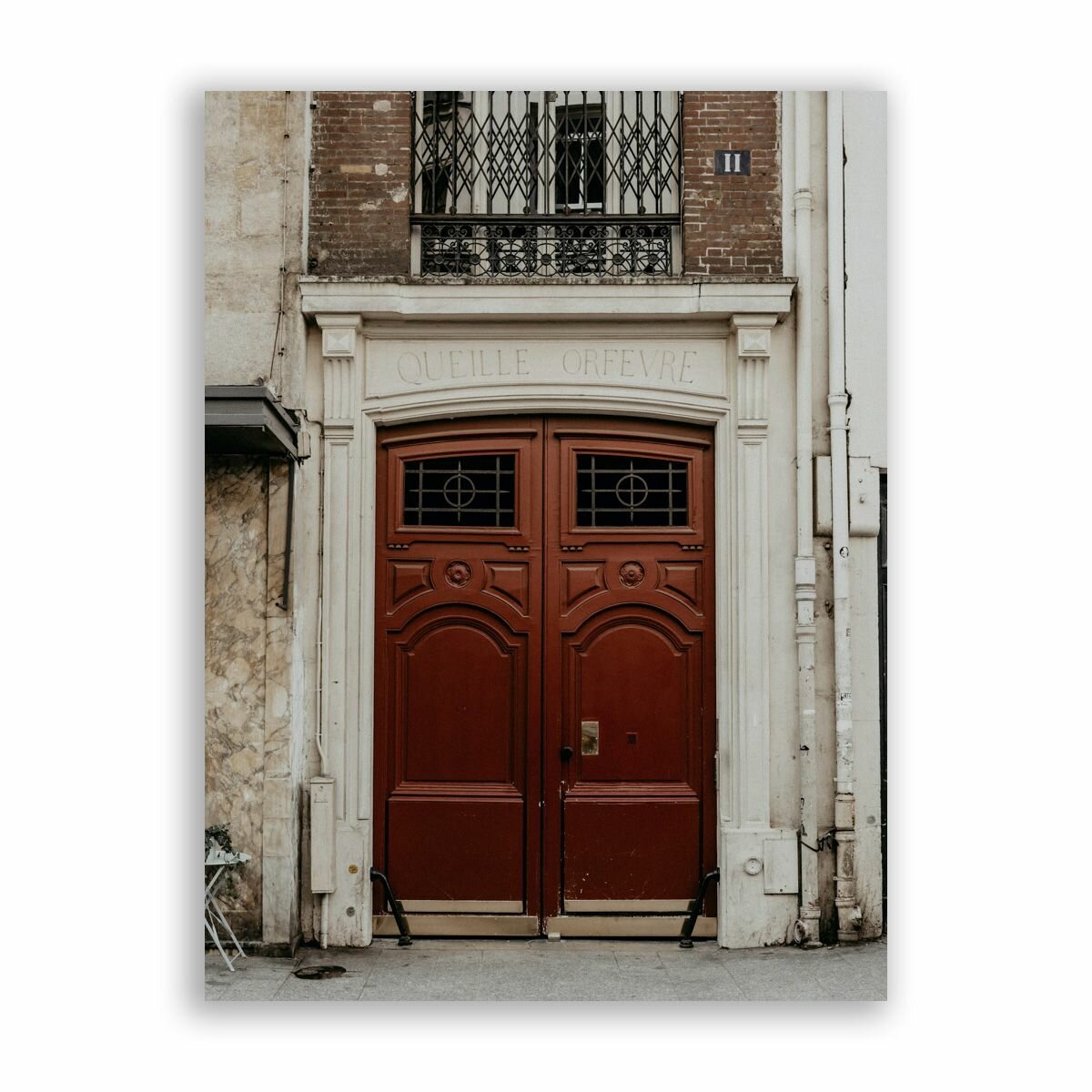 Постер, плакат на бумаге / Входная дверь во Франции / Размер 40 x 53 см