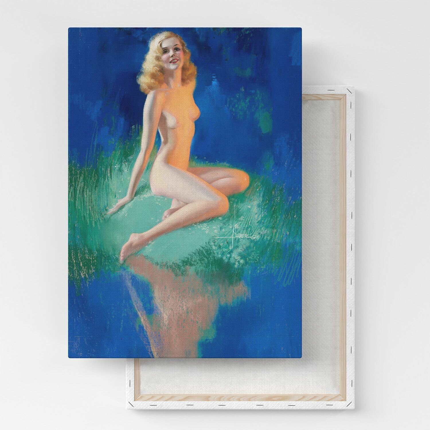 Картина на холсте, репродукция / Пин-ап / Рольф Армстронг - Venus / Размер 40 x 53 см