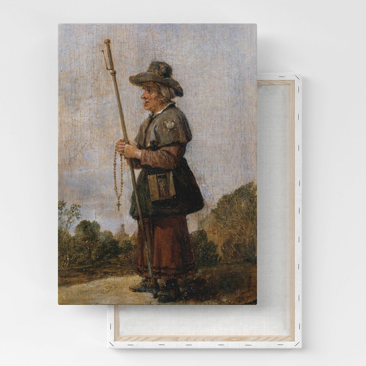 Картина на холсте, репродукция / Давид Тенирс Младший - Female Pilgrim / Размер 40 x 53 см