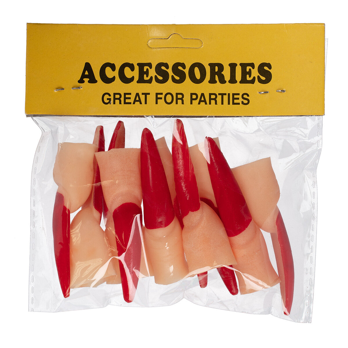 BOOMZEE PBZ-72-MZ07 Набор Пальцы ведьмы 01_красные ногти для хэллоуина, декоративный реквизит
