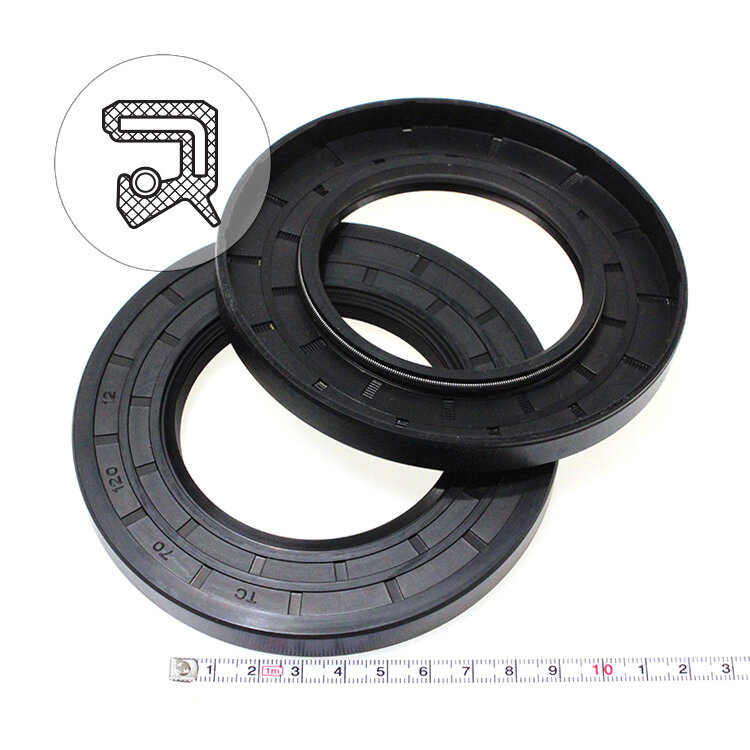 Манжета армированная (Сальник) 70х120х12 (тип 2 / TC) 70NBR (упаковка 2 шт.)