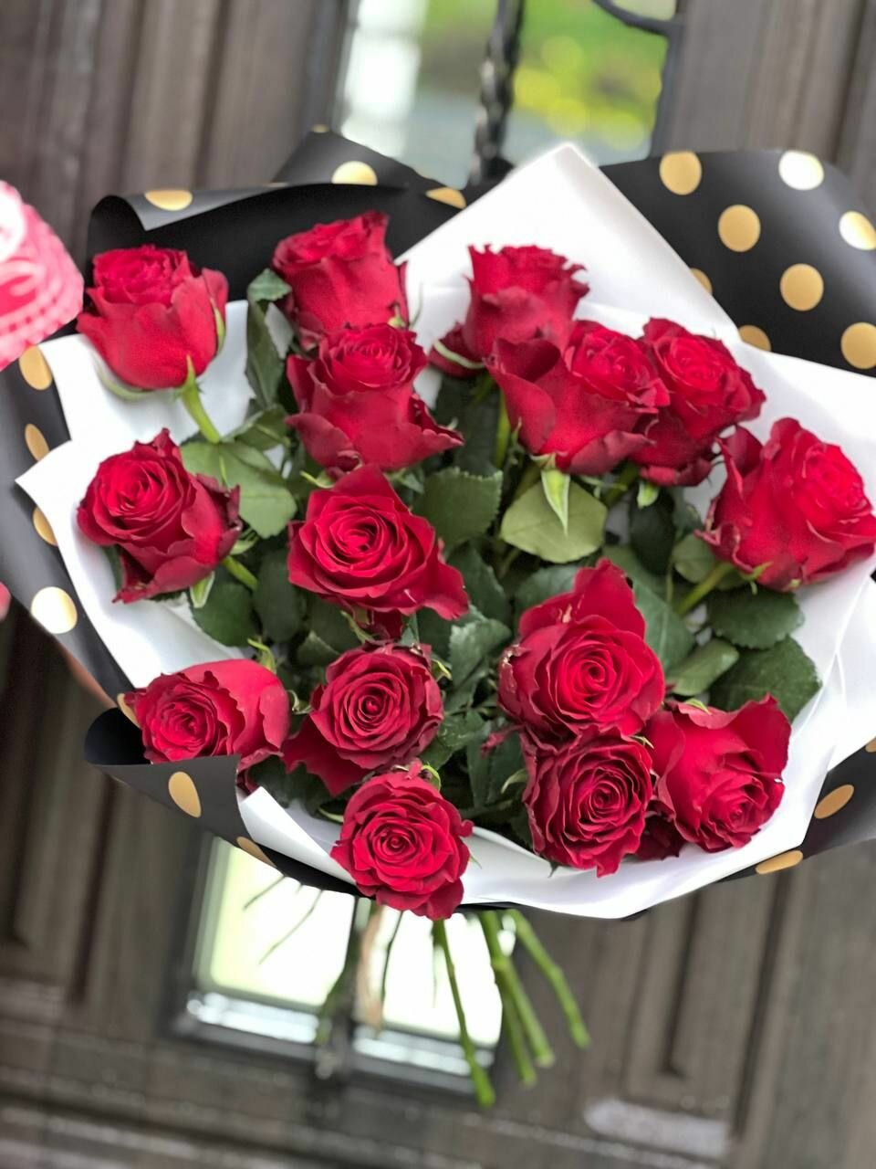 Красные розы эквавадор 15шт / Букет роз / Цветы