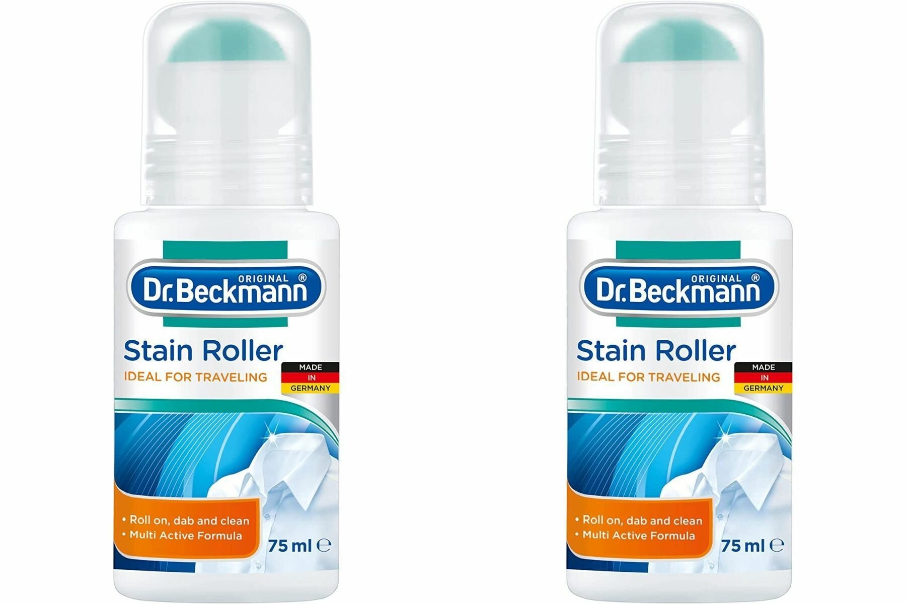 Dr. Beckman Роллер, пятновыводитель, 75 мл, 2 шт