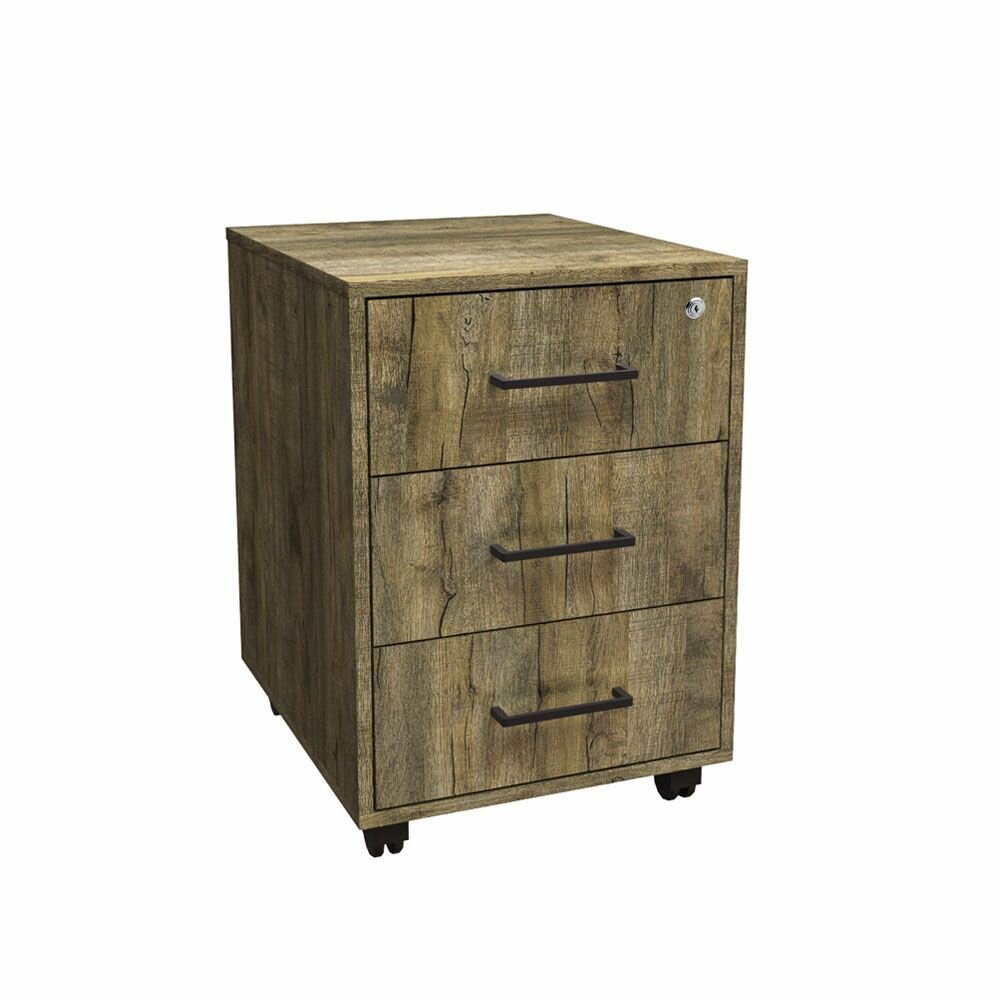 Тумба офисная / Тумба мобильная ТМ48, р. 400х480х570, Дуб самдал