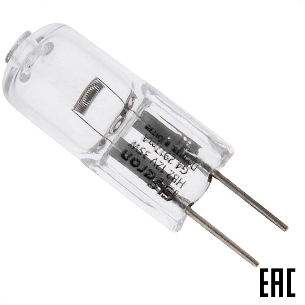 Лампа 35Вт 02056 HB2 G4 35W 12B 480Лм галогенная капсула тёплый белыйсвет (Feron) (12 шт. в комплекте)