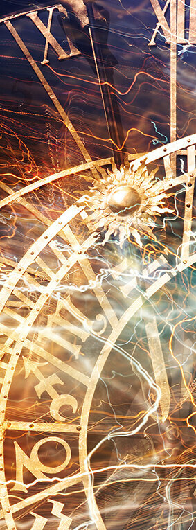 Фотообои Divino Decor "Время" С-258(Б-258) 100*270 фактура холст