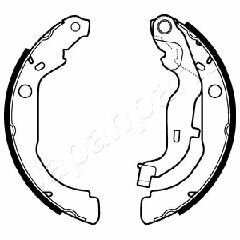Колодки тормозные барабанные Japanparts GF-020AF