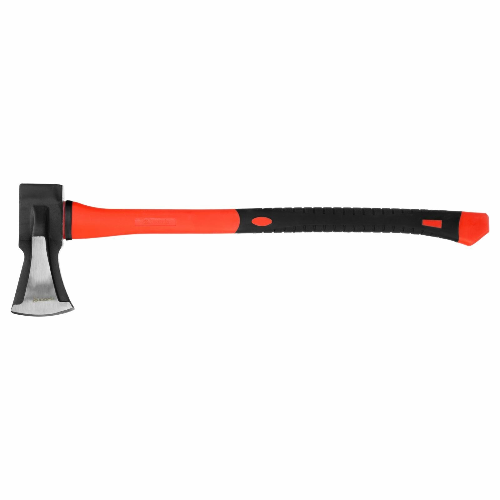 Топор для дров колун с клиновидным полотном 2000 г, фибергласовое обрезиненное топорище 700 мм