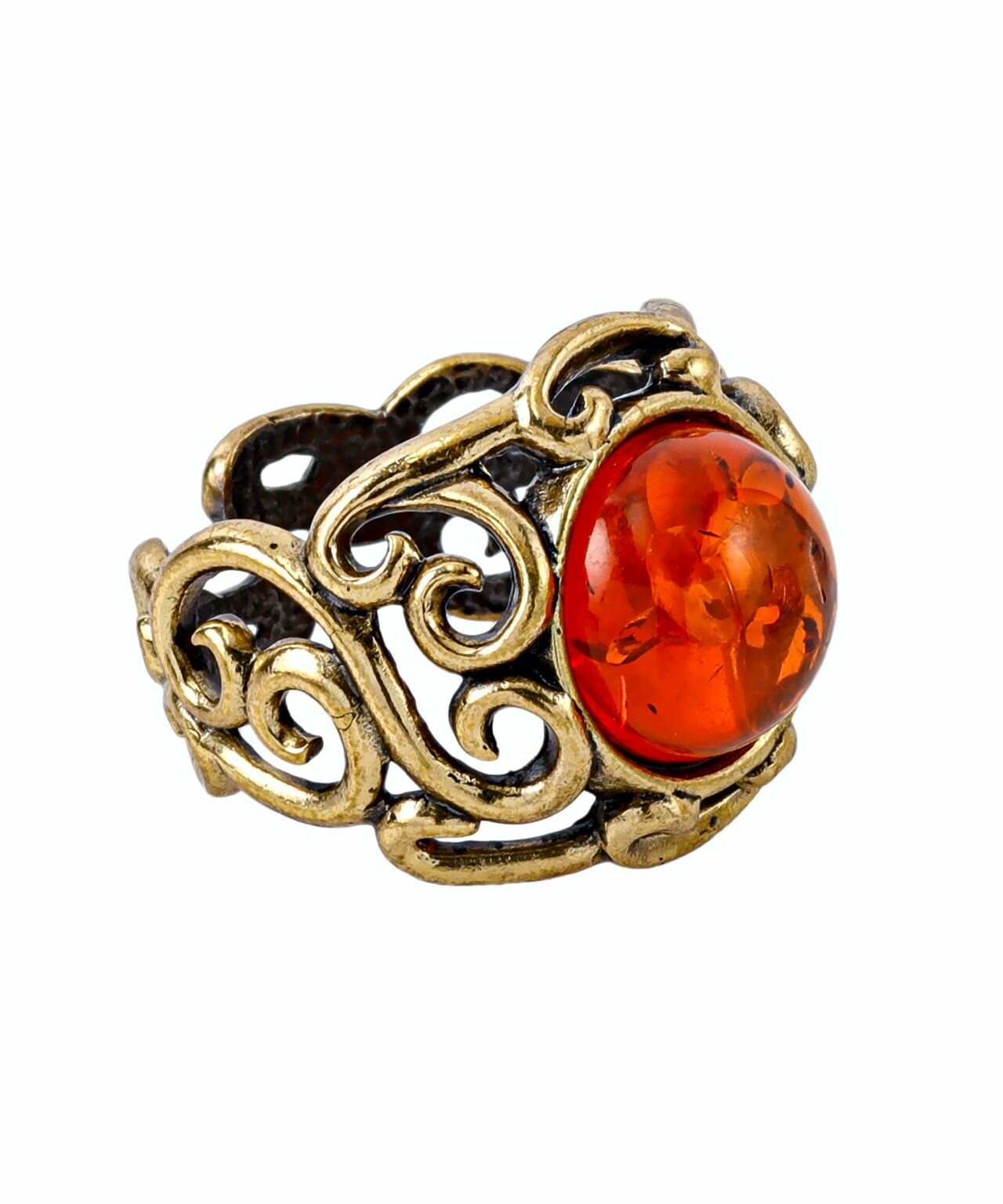 Кольцо, янтарь