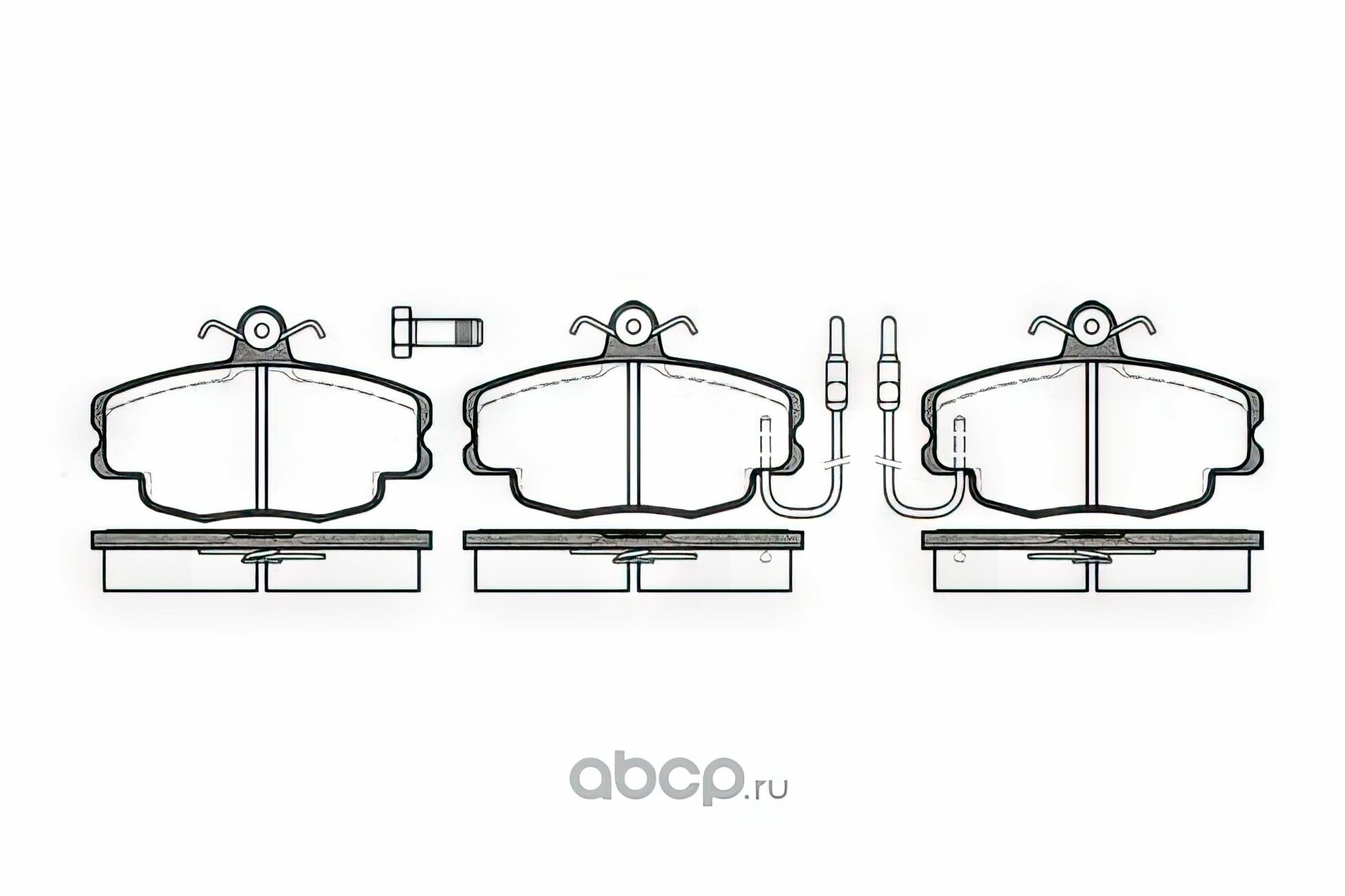 Тормозные колодки дисковые передние.