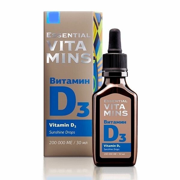 Витамин D3 Essential Vitamins, Сибирское, 30мл