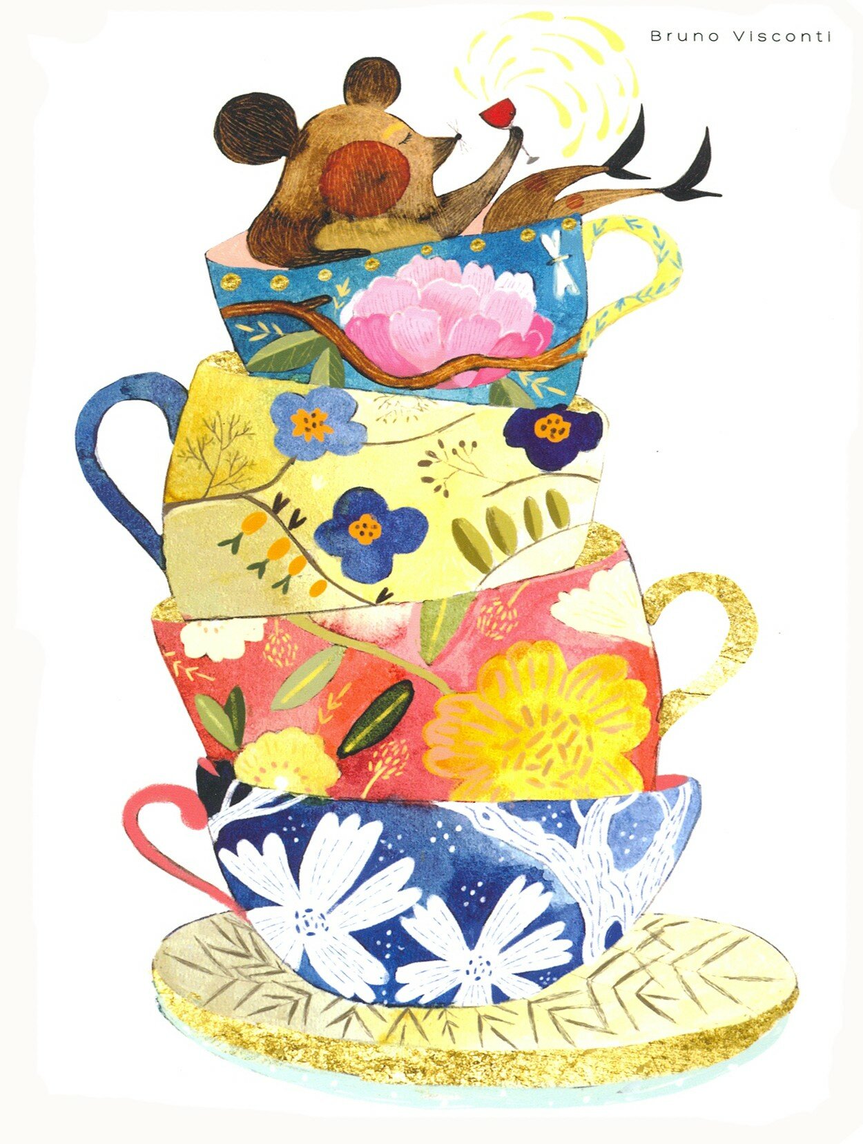 Тетрадь общая "Tea Party" (40 листов, 147х210 мм, клетка) (7-40-001/61)