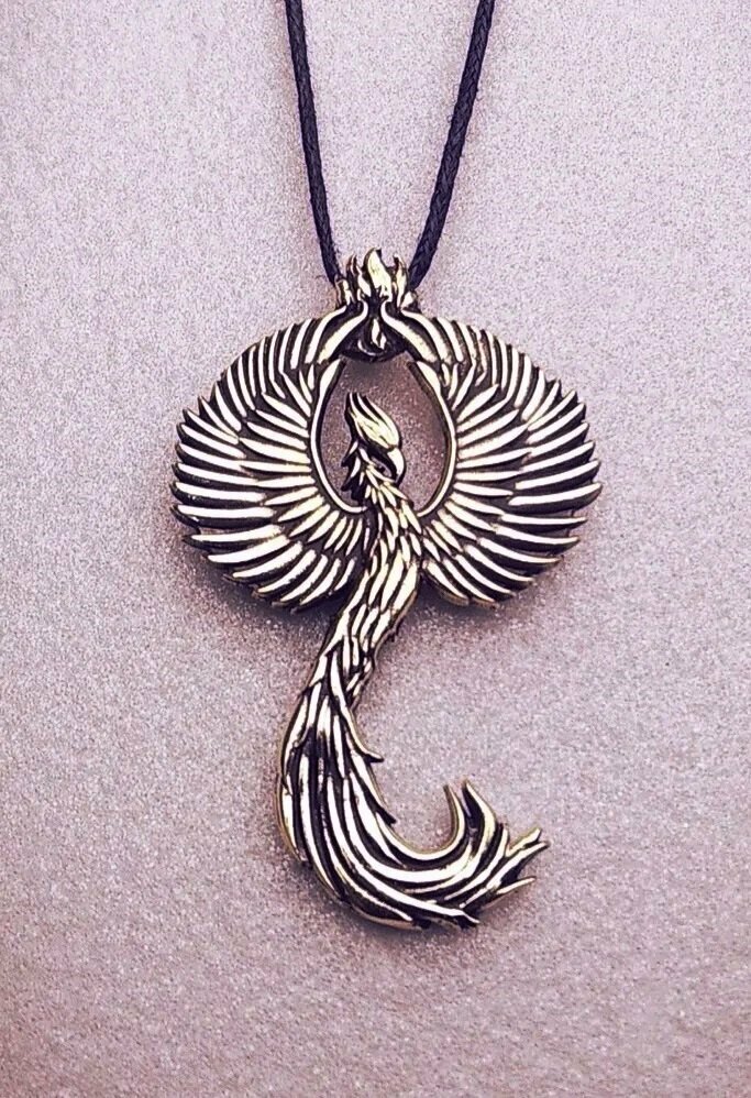 Феникс - Птица Феникс - Жар Птица - Мифическая Птица - Птица Дамблдора - Гарри Поттер - Кулон - Украшение - Бижутерия - Брелок - Миниатюра - Фигурка