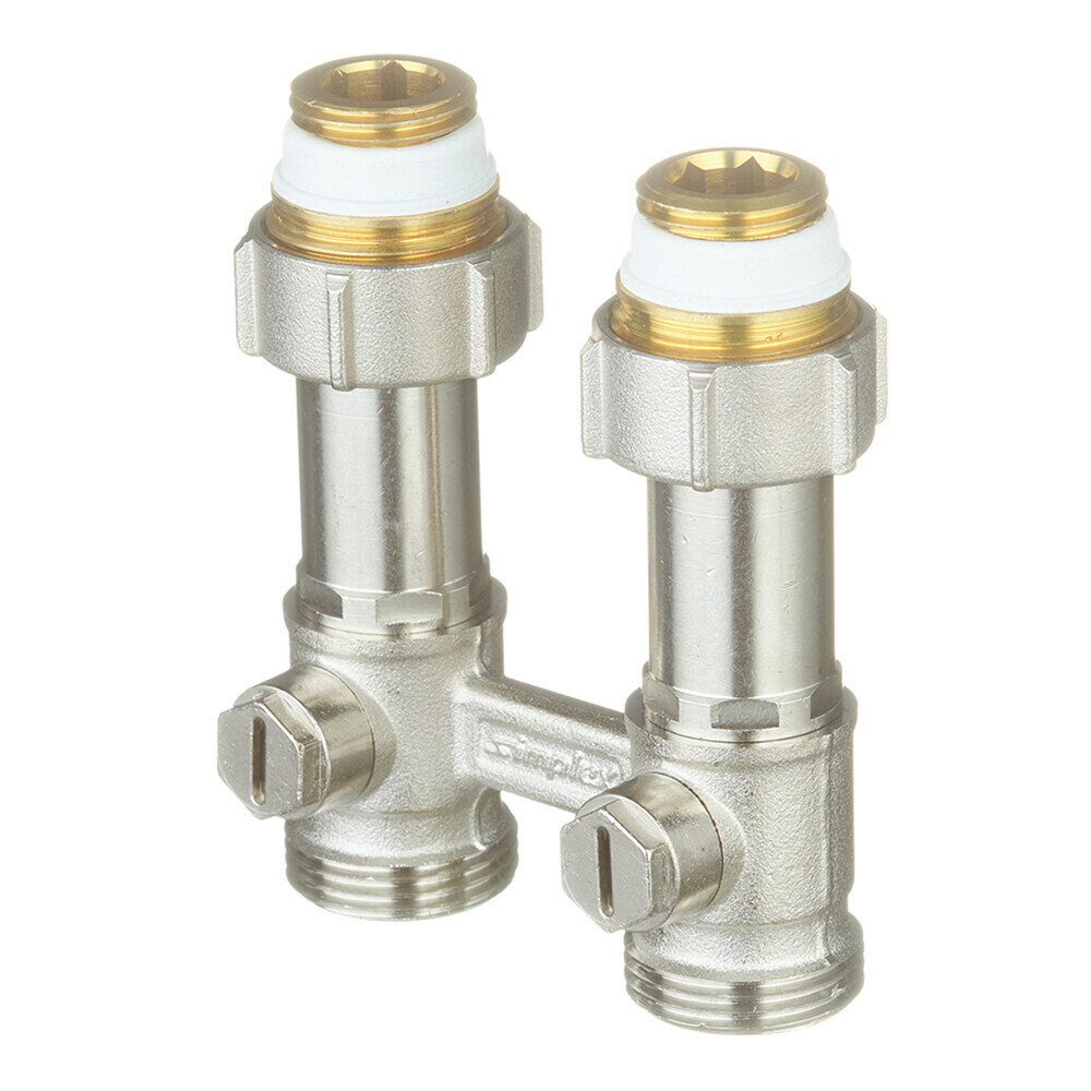 Узел нижнего подключения Simplex DT2/50 3/4 ВР(г) х 3/4 НР(ш) ЕК для радиатора (F10084) Simplex F10084