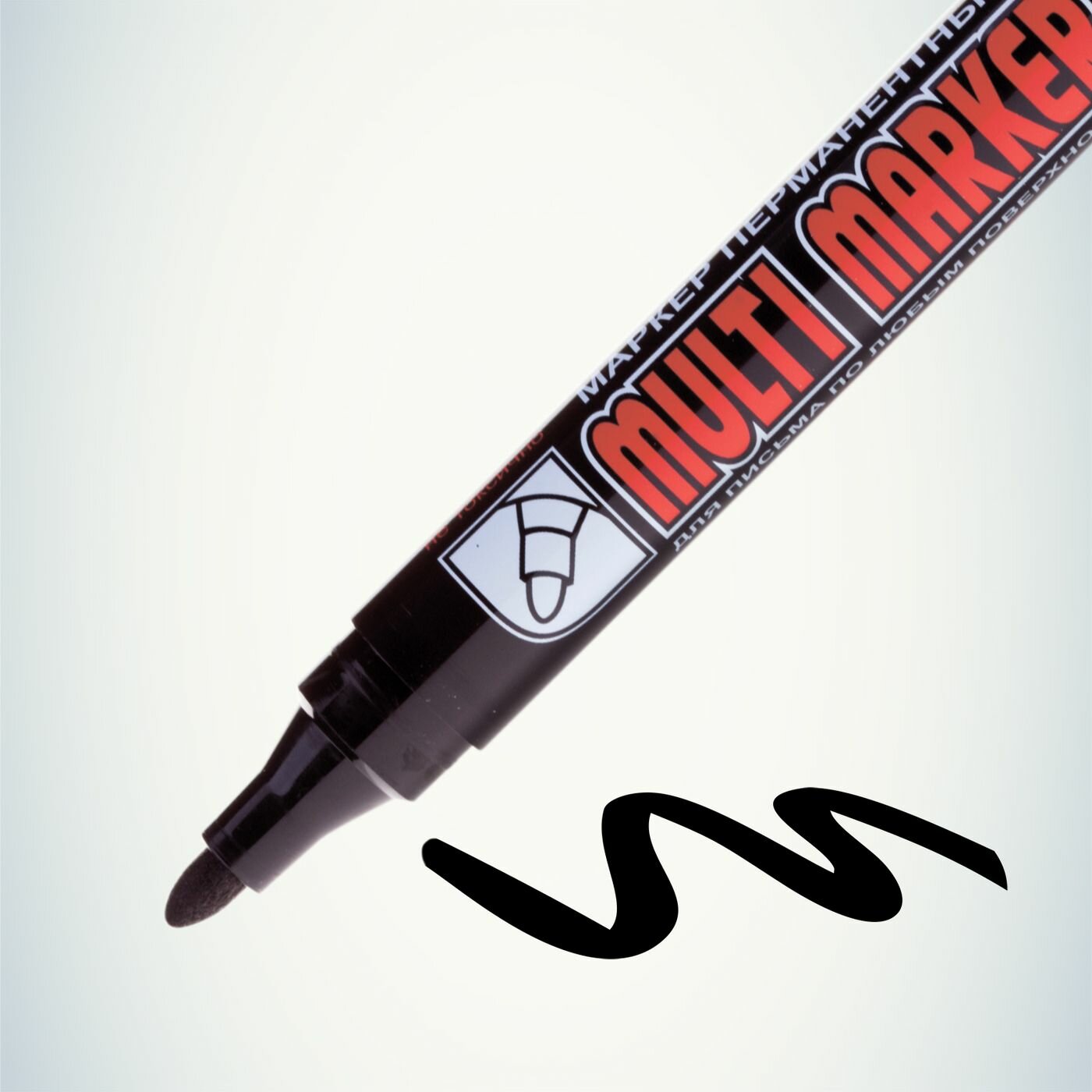 Маркер Crown "800 Multi Crown", круглый наконечник, спиртовые чернила, черный, 1шт