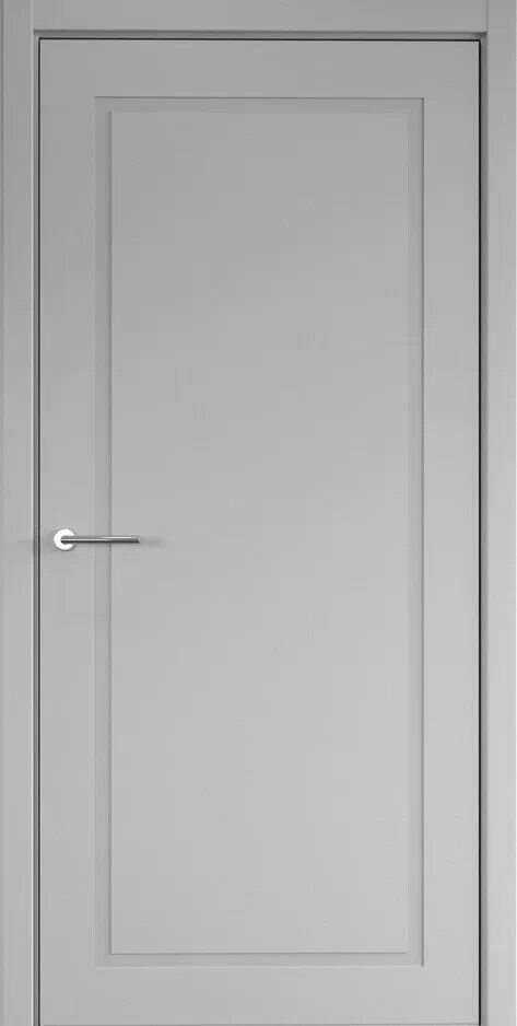 Двери Эмаль НеоКлассика 1 Серая 600x2000 в комплекте коробка 2,5шт и наличник 5шт