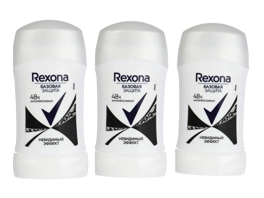 Rexona Антиперспирант Невидимый эффект, 30 мл х 3 шт