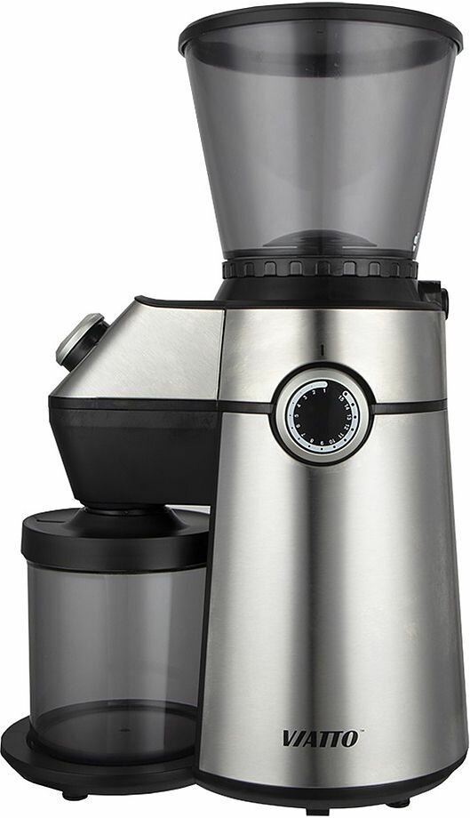 Кофемолка электрическая профессиональная Viatto VA-CG7LUX, кофемолка жерновая