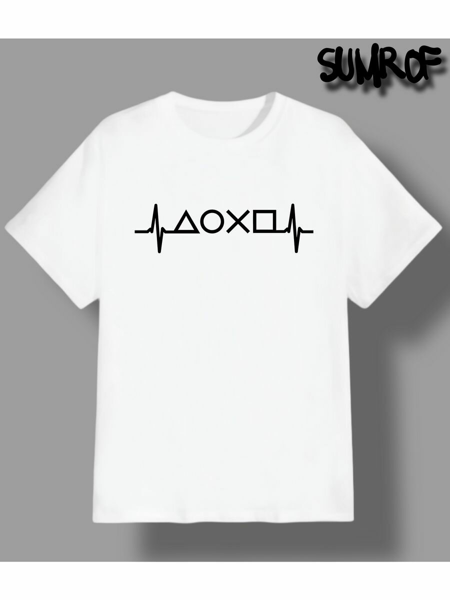 Футболка знак playstation джойстик
