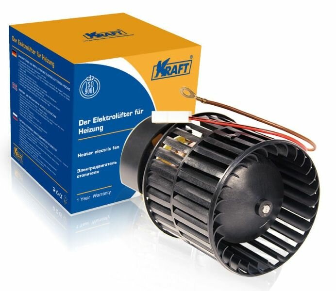 Мотор печки (отопителя) для ВАЗ 2108, 2110-2115, 21099 с крыльчаткой арт KT104502