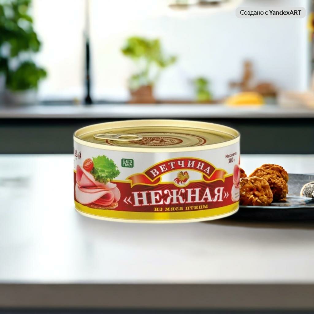 Ветчина нежная из мяса птицы "Сохраним Традиции" 300 гр. 4 шт.