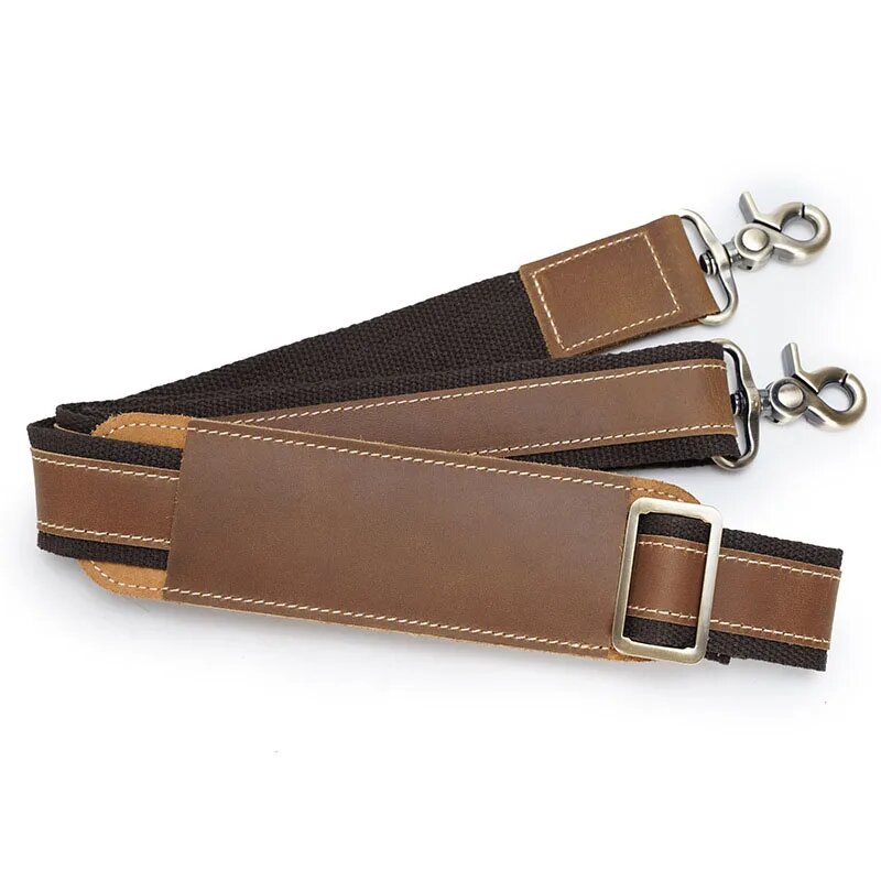 Ремень через плечо Luufan из натуральной кожи для дорожной сумки, Коричневый, brown-leather