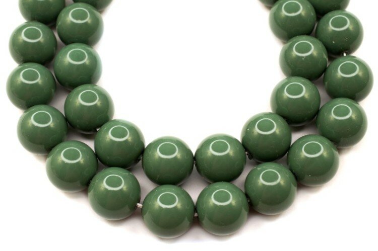 Жемчуг Preciosa Maxima, цвет sage, 12мм, 704-222, 2шт