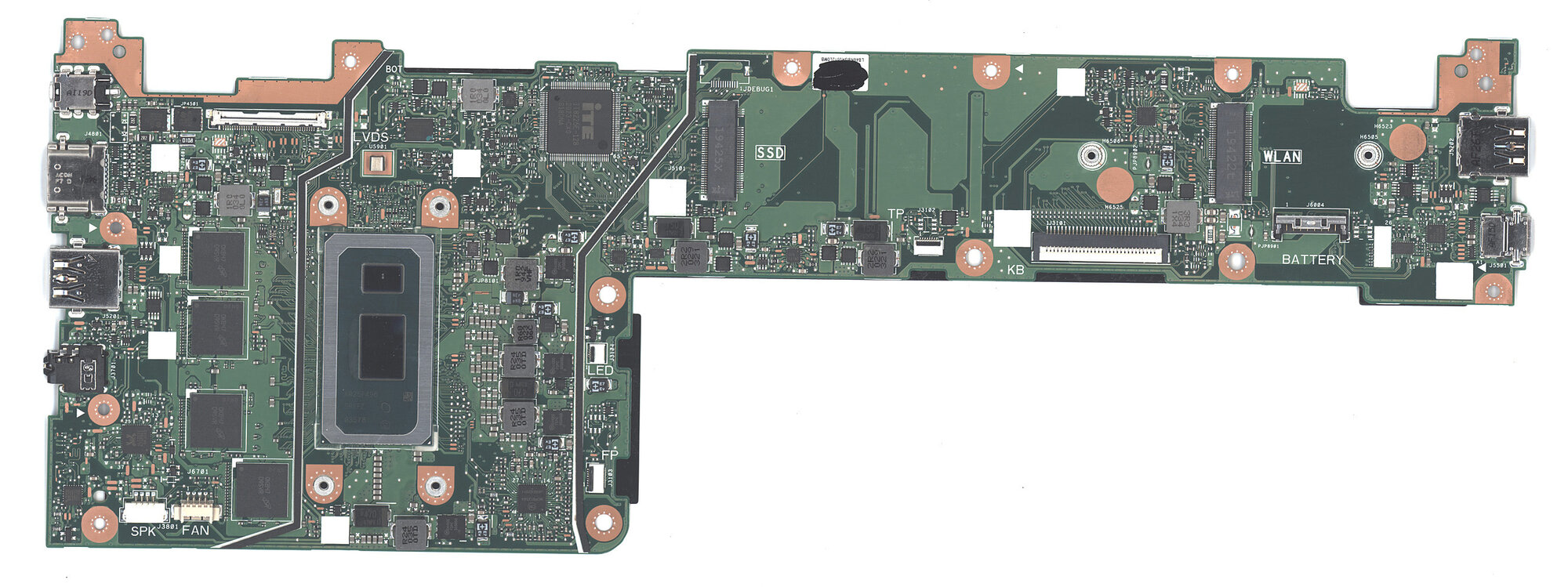 Материнская плата для Asus X420FA 4G i3-8145U SRFFZ 90NB0K00-R00021