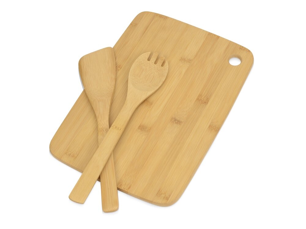 Разделочная доска с приборами «Cooking House», цвет натуральный