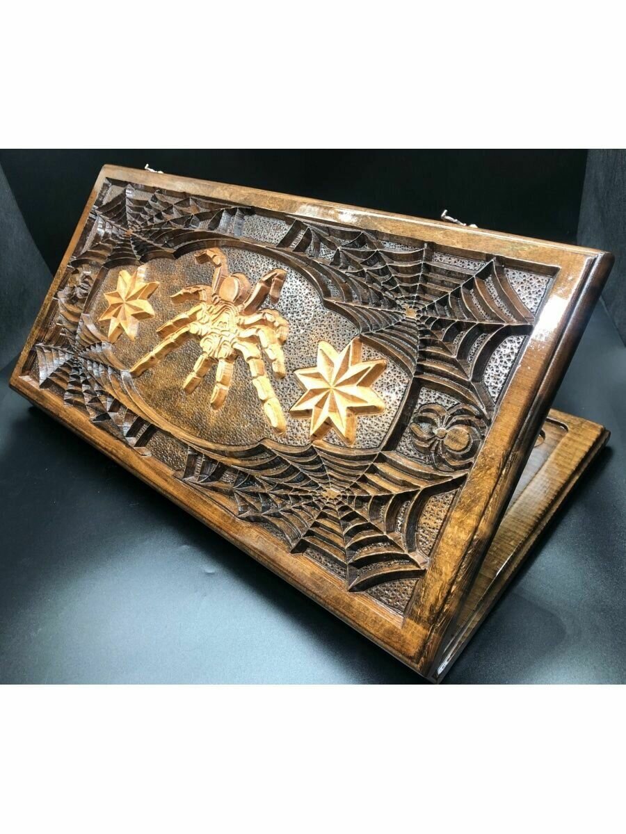 Нарды Резные "Паук-Голиаф", большие 60см